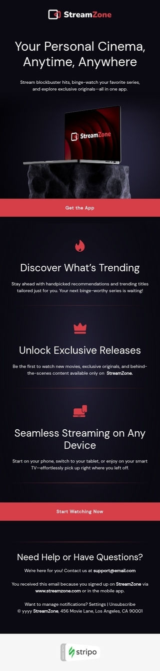 Your personal cinema Email Template by Stripo.email