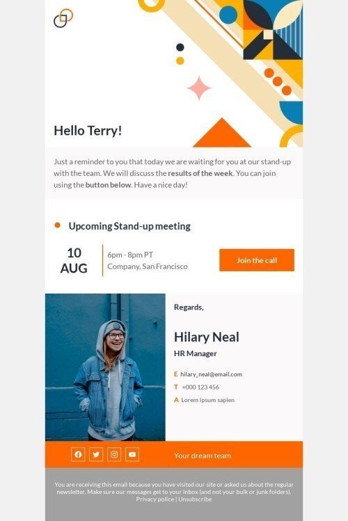 29 Internal Email Templates 📭 | Free Internal HTML Email Template ...