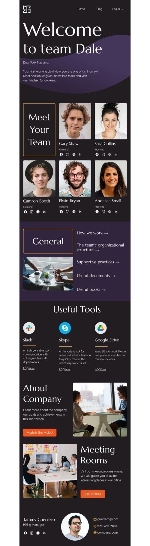 29 Internal Email Templates 📭 | Free Internal HTML Email Template ...