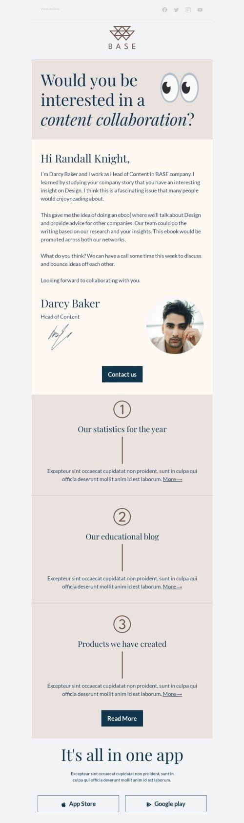 Сontent collaboration Email Template by Stripo.email
