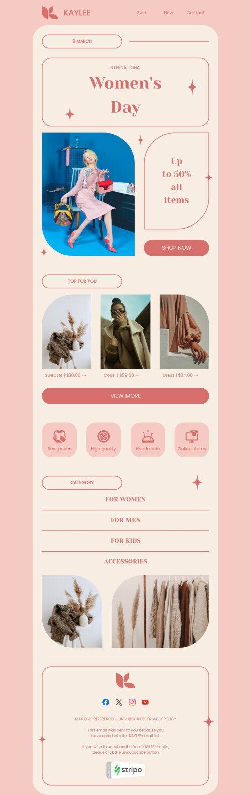 34 Pink Email Templates 📭 | Free Pink HTML Email Template — Stripo.email ️