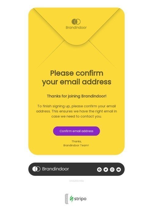 Finish registration Email Template by Stripo.email