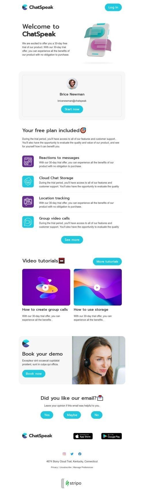 Your free plan Email Template by Stripo.email