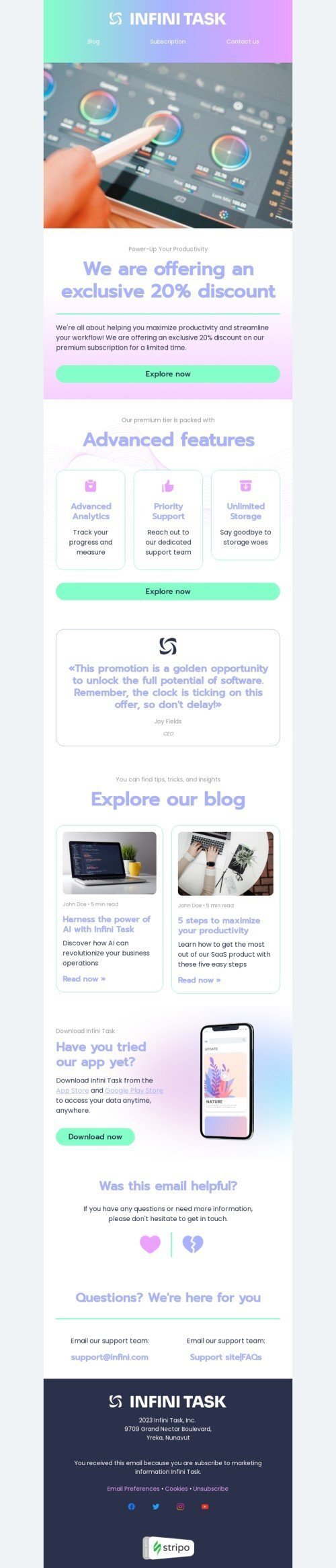 106 Software & Technology Email Templates 📭 | Free Software ...