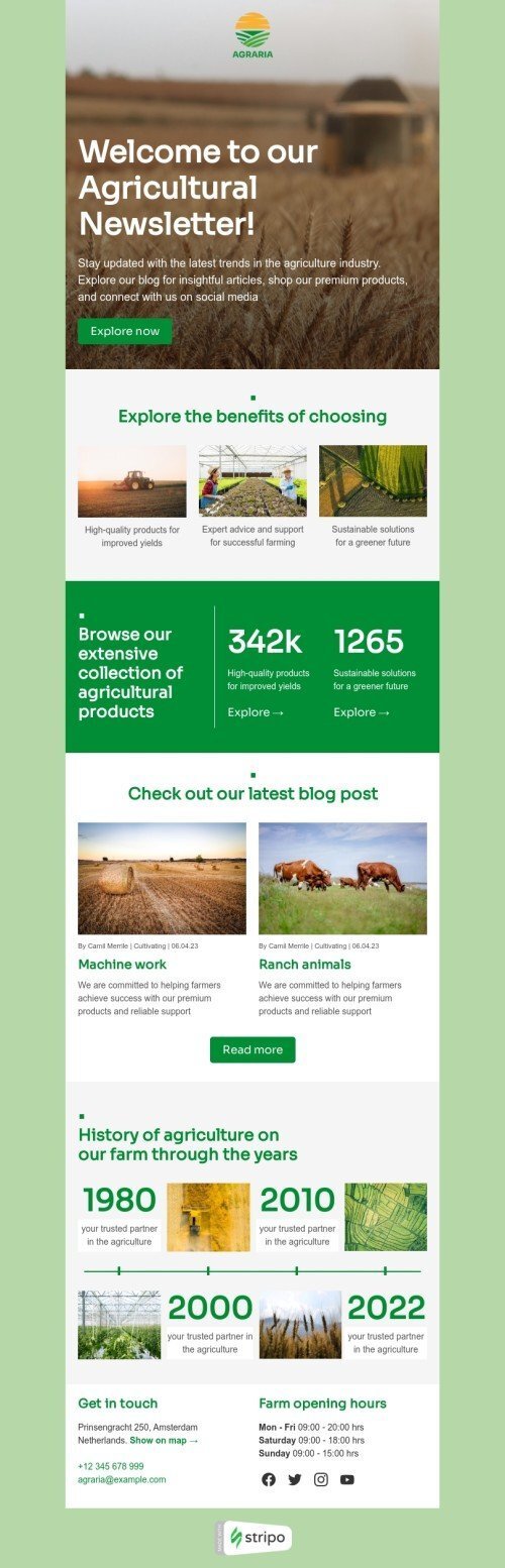 44 Newsletters Email Templates 📭 | Free Newsletters HTML Email Template ...