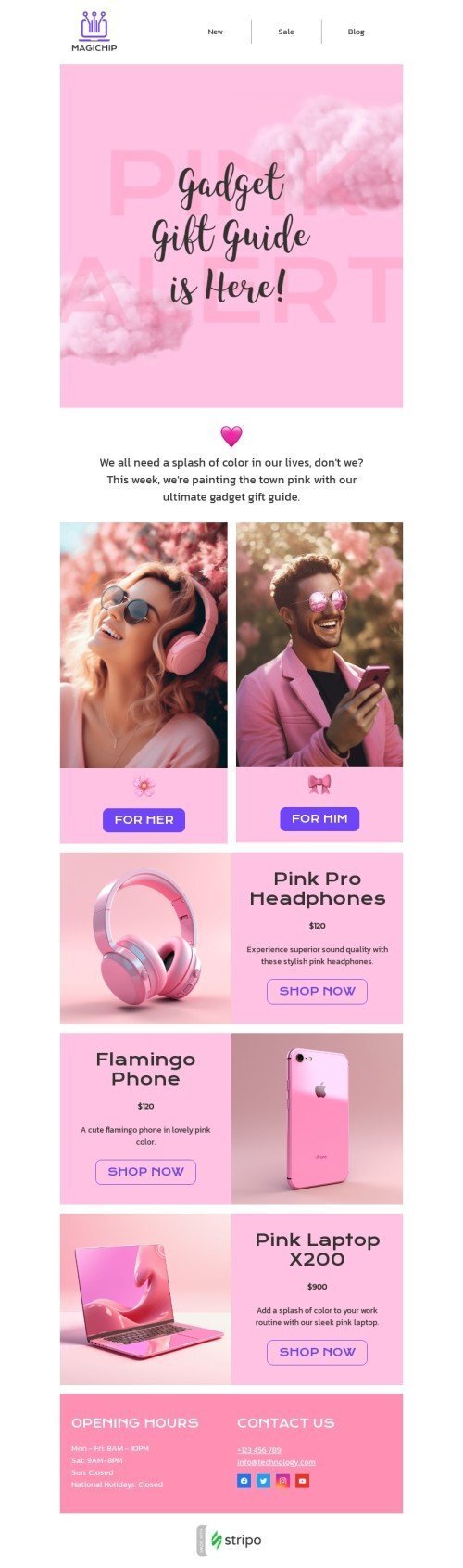 Gadget gift guide Email Template by Stripo.email
