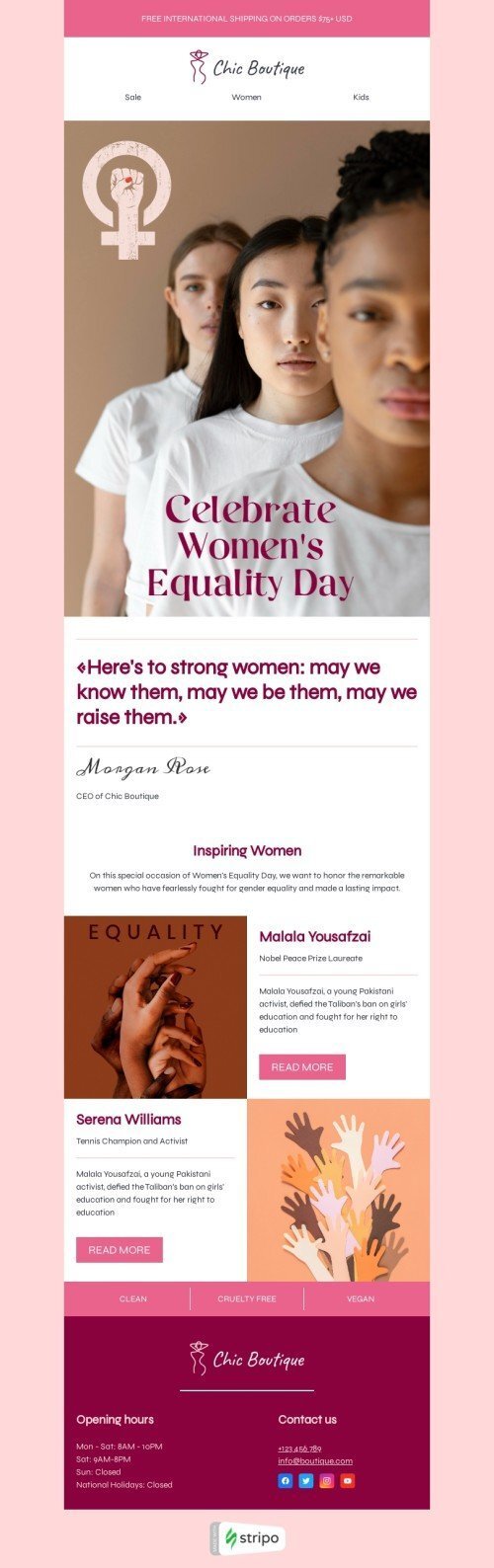 Strong women Email Template by Stripo.email