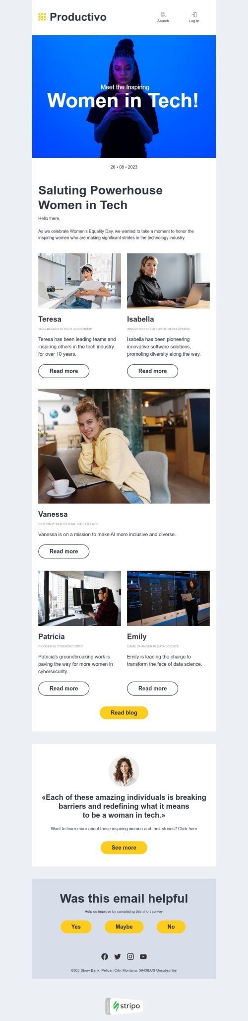Women in tech Email Template by Stripo.email