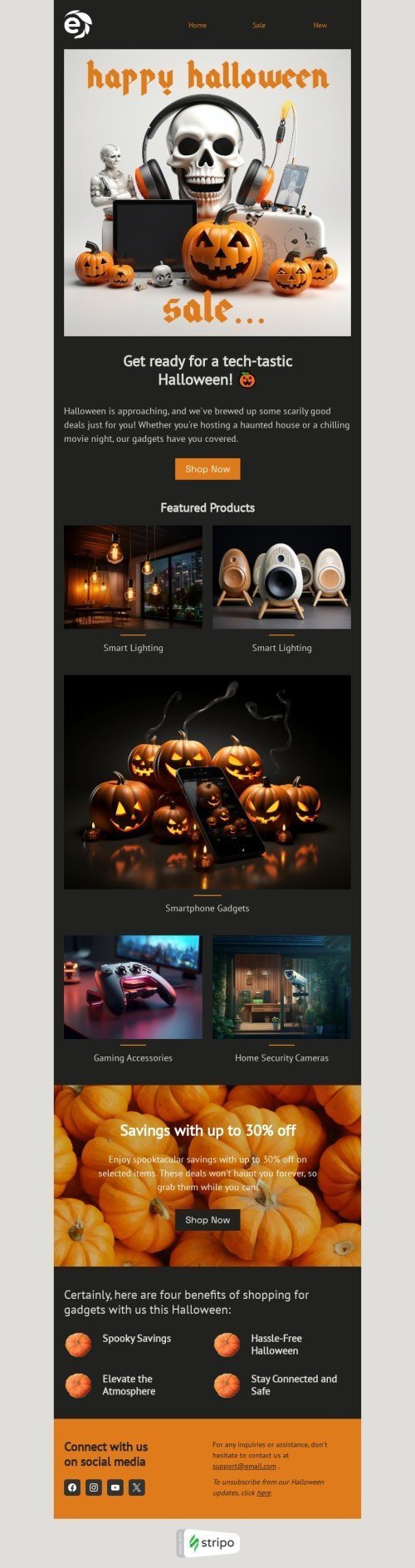 Tech-tastic Halloween Email Template by Stripo.email
