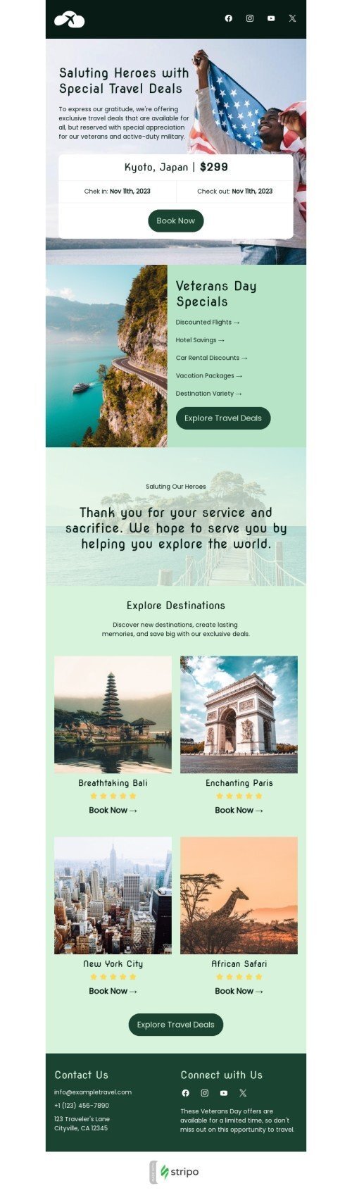 84 Travel Email Templates 📭 | Free Travel HTML Email Template — Stripo ...