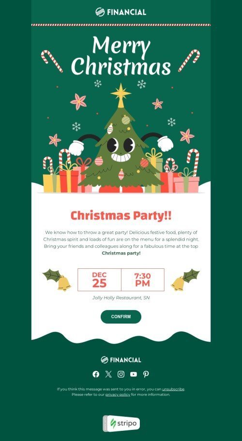 61 Christmas Email Templates 📭 | Free Christmas HTML Email Template ...
