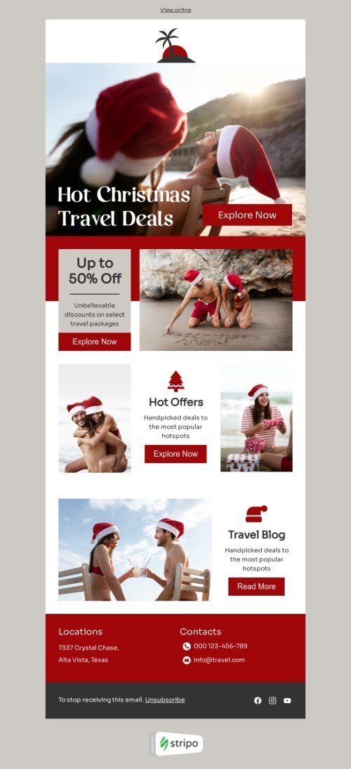 61 Christmas Email Templates 📭 | Free Christmas HTML Email Template ...