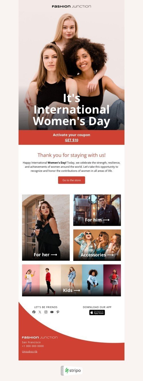 233 Fashion Email Templates 📭 | Free Fashion HTML Email Template ...