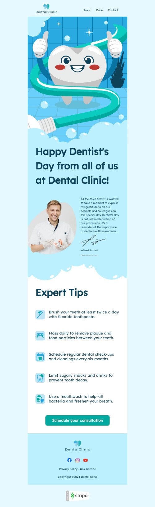 Dental health Email Template by Stripo.email