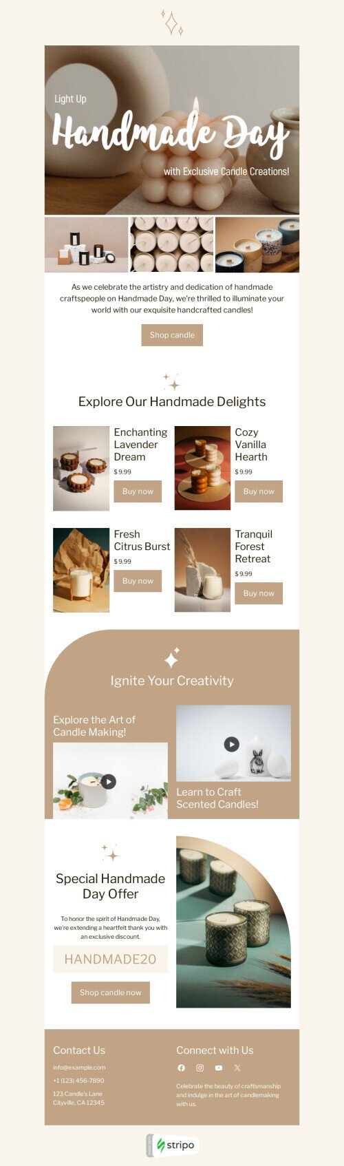 17 Brown Email Templates 📭 | Free Brown HTML Email Template — Stripo ...