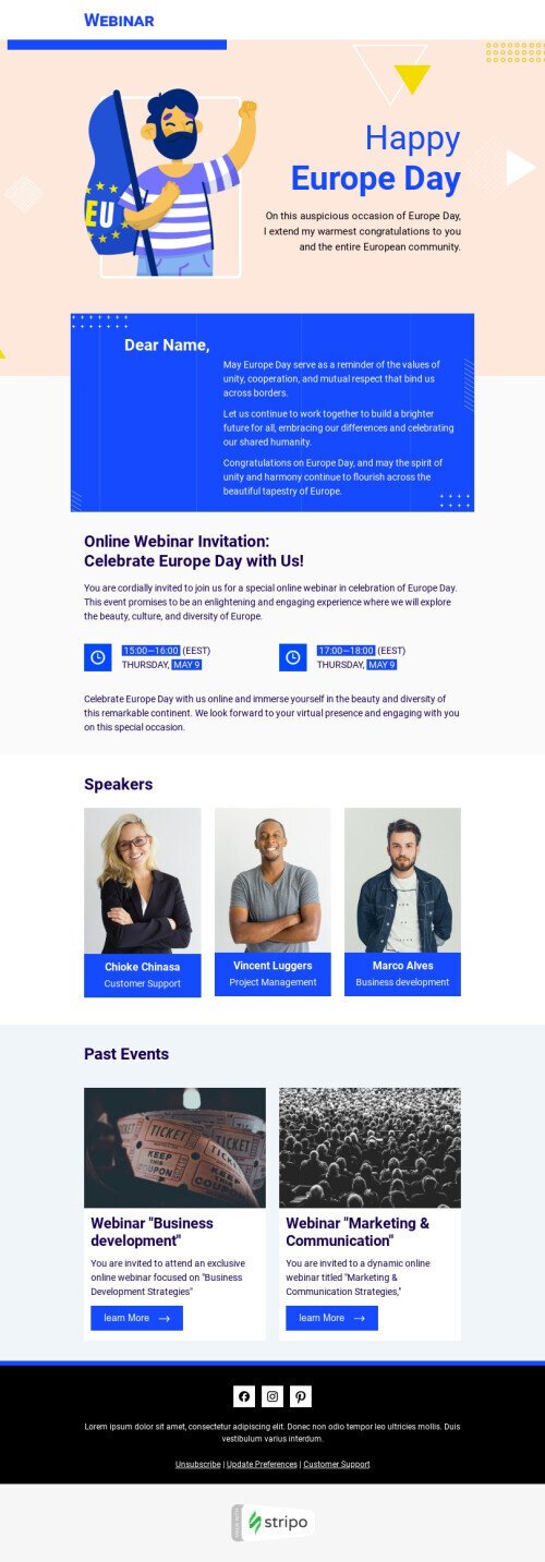 47 Webinars Email Templates 📭 | Free Webinars HTML Email Template ...