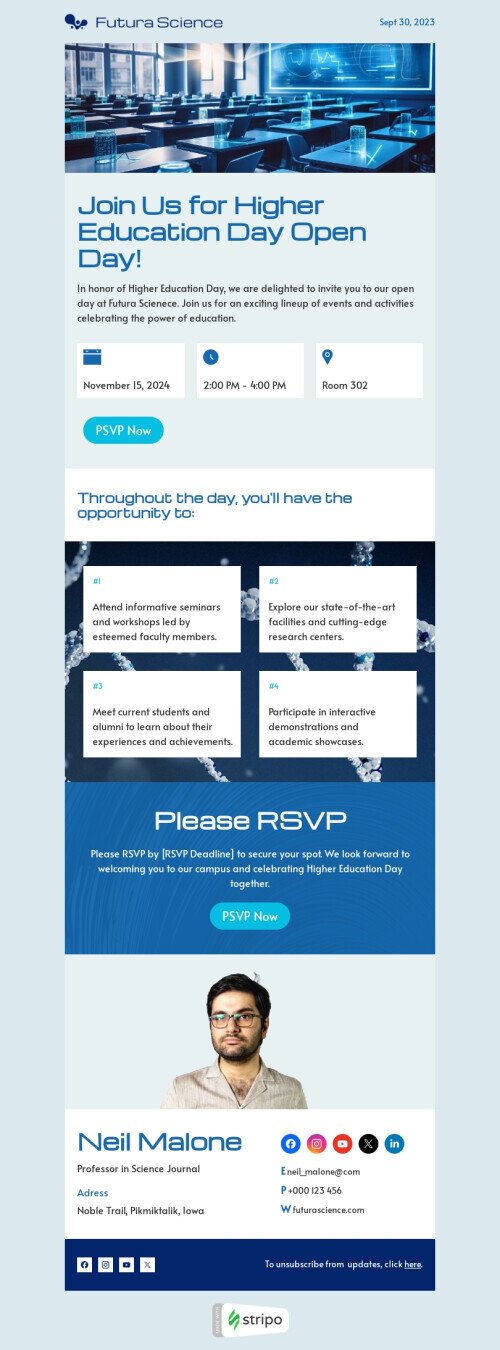 78 Education Email Templates 📭 | Free Education HTML Email Template ...