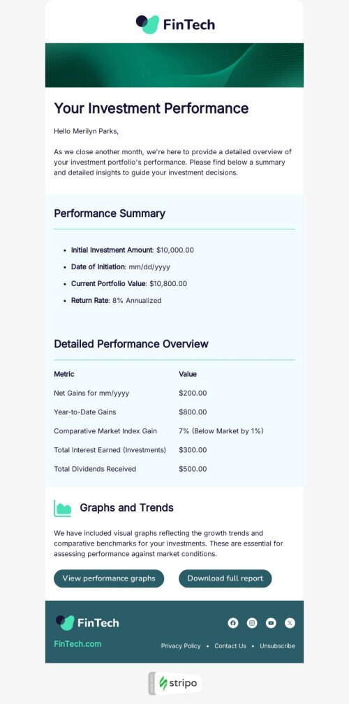 22 FinTech Email Templates 📭 | Free FinTech HTML Email Template ...