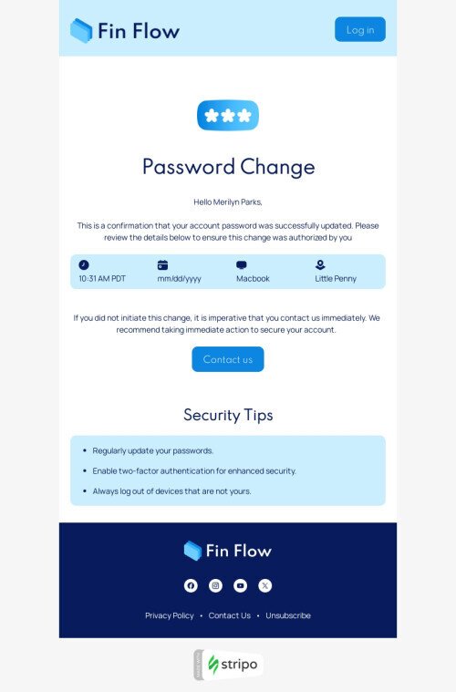 11 Password reset Email Templates 📭 | Free Password reset HTML Email ...