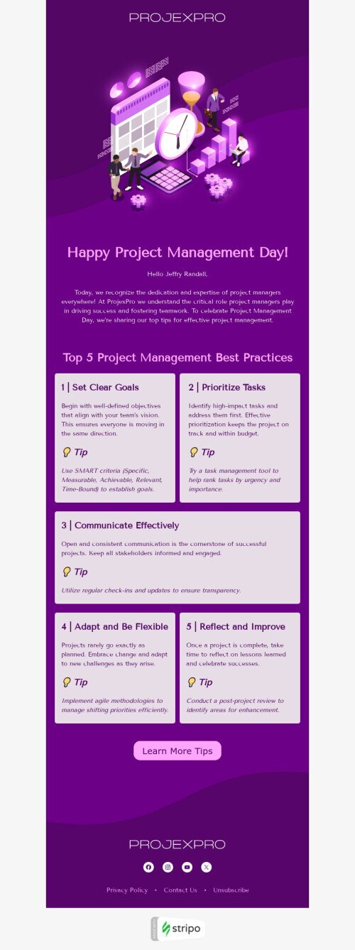 Tips for success Email Template by Stripo.email