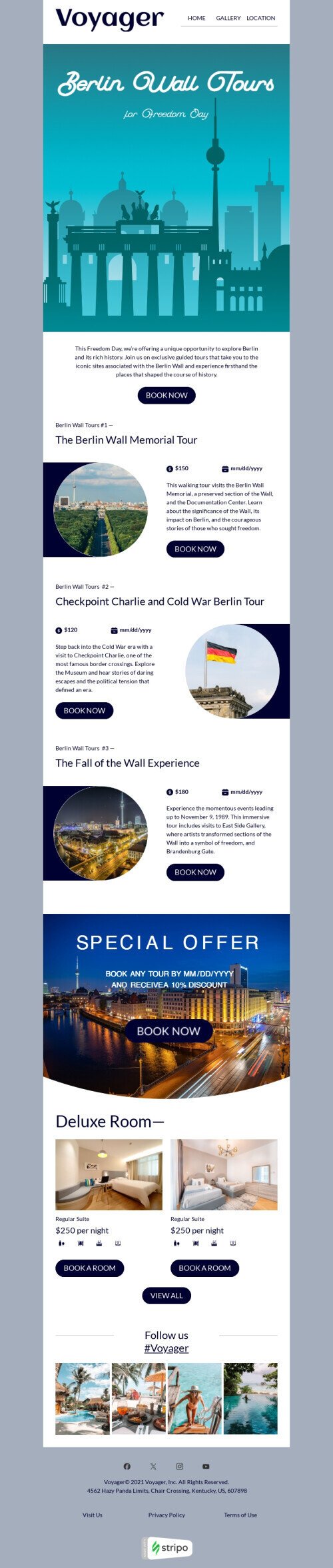 84 Travel Email Templates 📭 | Free Travel HTML Email Template — Stripo ...